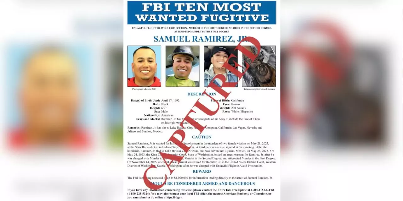 Cae Samuel Ramírez Jr., uno de los 10 fugitivos más buscados por el FBI ...
